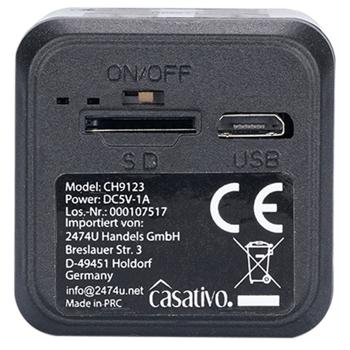 Micro-caméra IP sans fil, HD 720p, grand angle de 120°, vision nocturne ...